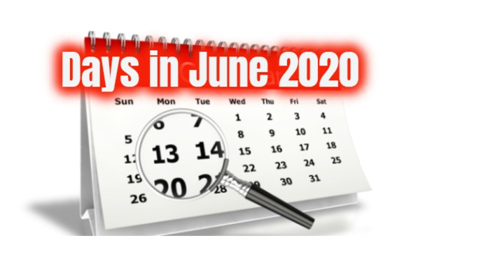 How many Days in June 2020 - Pearson Age Calculator